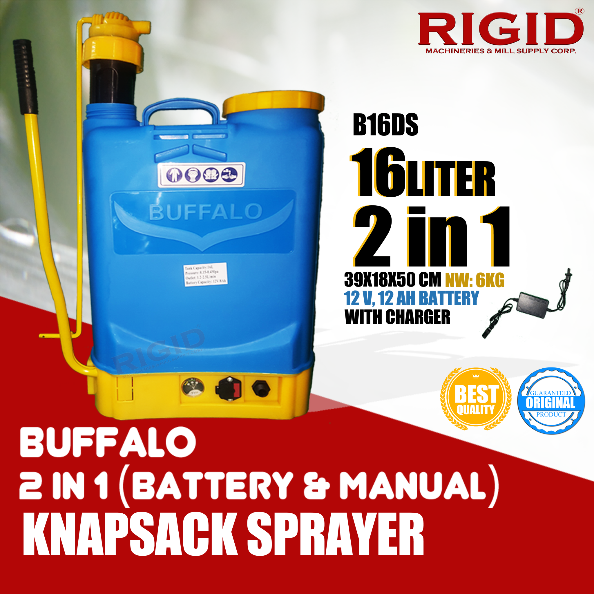 Knapsack Sprayer | Rigid Machineries and Mill Supply Corp.
